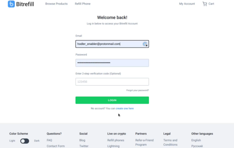 Tutorial: Getting started with Bitrefill Rewards