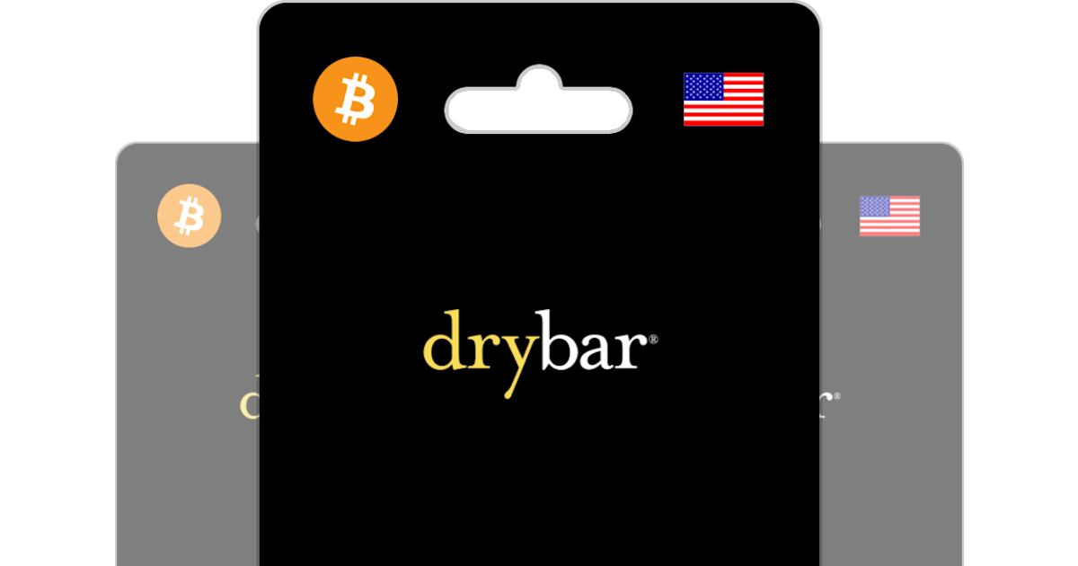 Buy Drybar Gift Card with Bitcoin, ETH, USDT or Crypto - Bitrefill