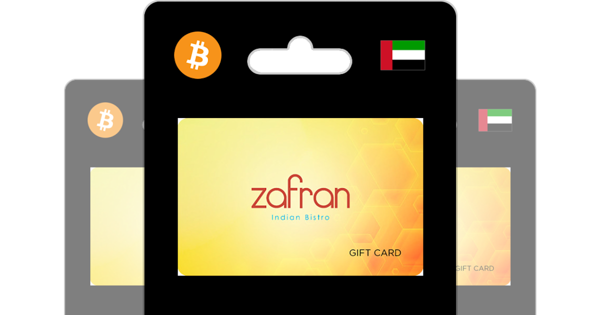 Buy Подарочная карта Zafran UAE with Bitcoin, ETH or Crypto - Bitrefill