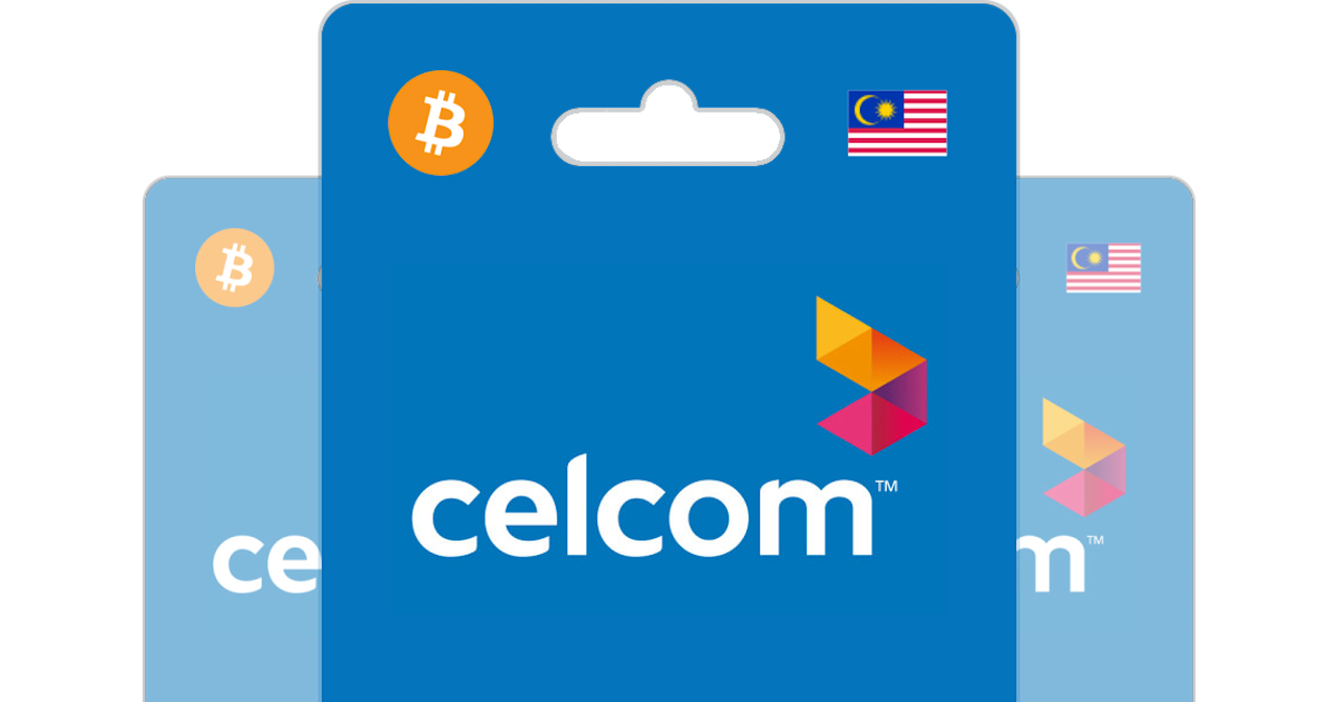 Celcom PIN Prepaid Top Up with Bitcoin, ETH or Crypto - Bitrefill