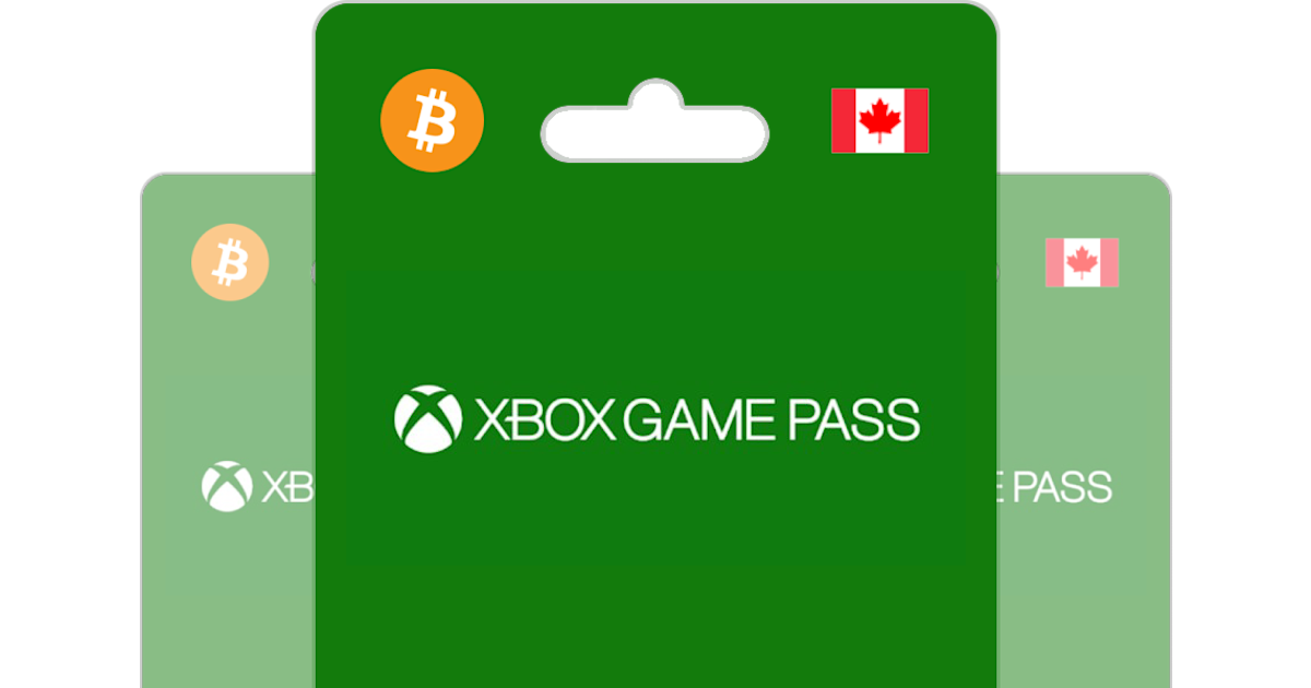 Buy Xbox Game Pass CAD Gift Card with Bitcoin, ETH or Crypto - Bitrefill