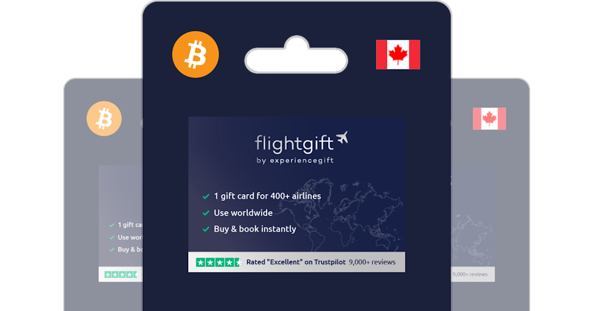Buy Flightgift CAD Gift Card with Bitcoin, ETH or Crypto - Bitrefill