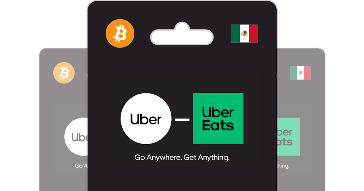 Compra Tarjeta Regalo Uber Money MXN con Bitcoin, ETH o cripto - Bitrefill