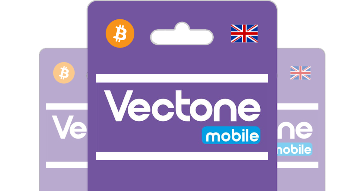 Vectone Mobile Prepaid Top Up with Bitcoin, ETH or Crypto - Bitrefill