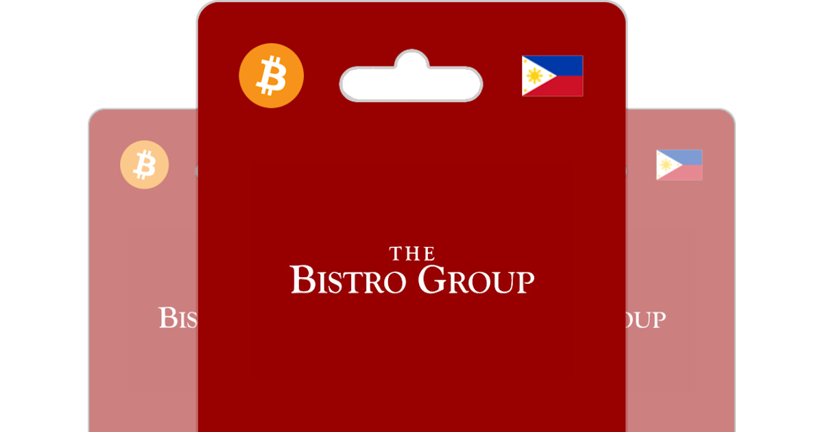 Buy The Bistro Group for Gift Card with Bitcoin, ETH or Crypto - Bitrefill