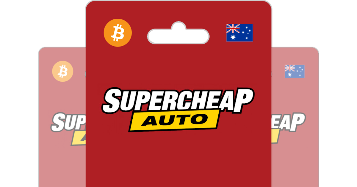 Buy Supercheap Auto Gift Card with Bitcoin & Crypto - Bitrefill