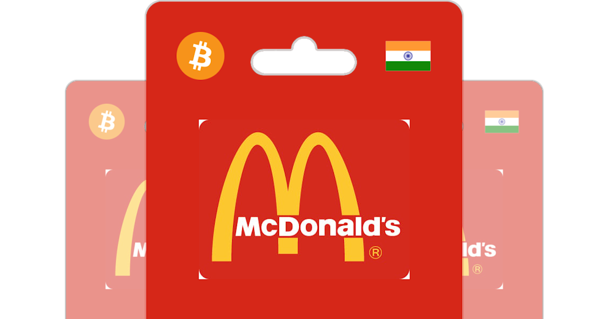 Buy McDonalds Gift Card with Bitcoin, ETH, USDT or Crypto - Bitrefill