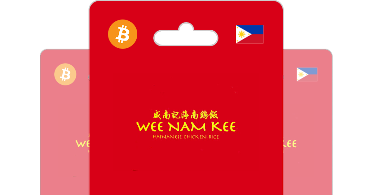 Buy Wee Nam Kee PHP Gift Card with Bitcoin, ETH or Crypto - Bitrefill