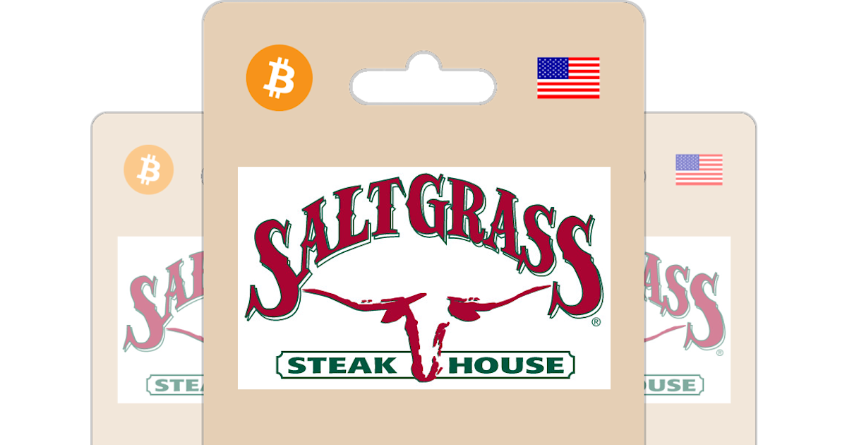 Buy Saltgrass Steakhouse Gift Card with Bitcoin, ETH or Crypto - Bitrefill