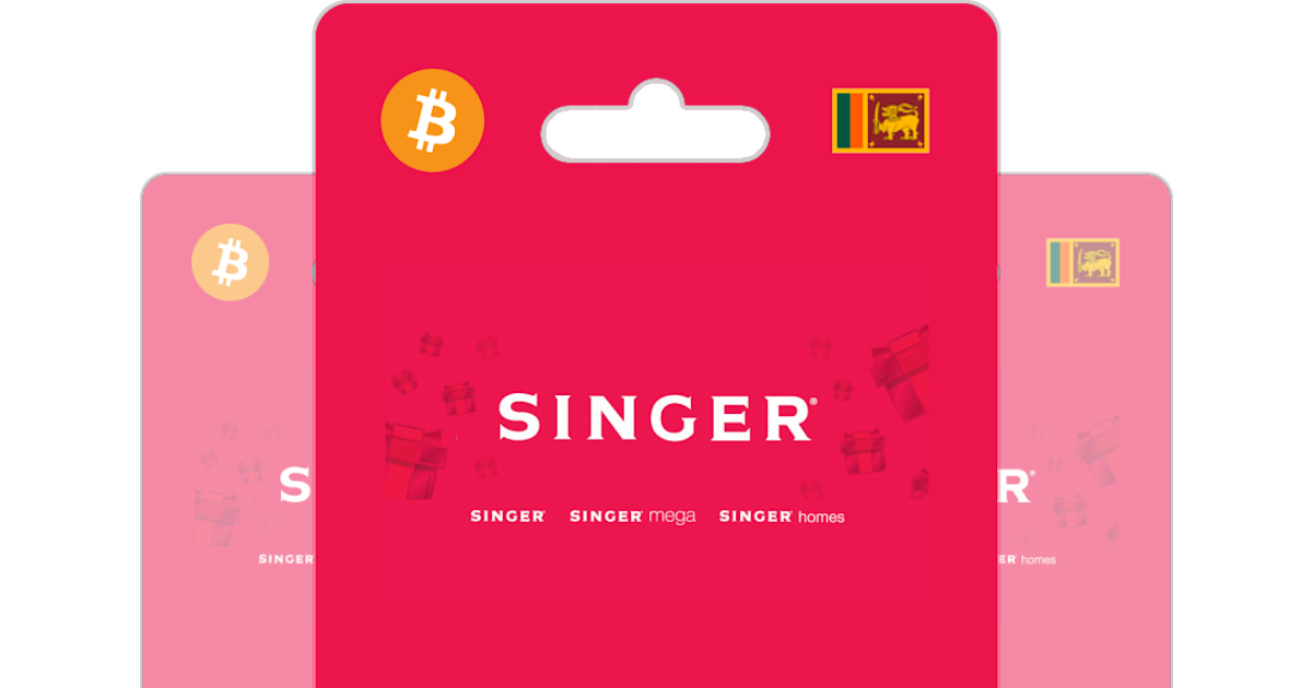 Buy Singer Gift Card with Bitcoin, ETH, USDT or Crypto - Bitrefill