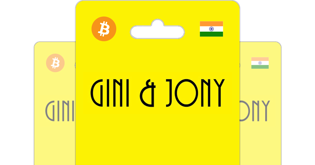 Buy GINI & JONY Gift Card with Bitcoin, ETH, USDT or Crypto - Bitrefill