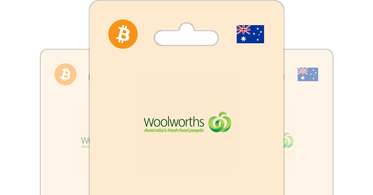 Buy Woolworths Supermarket Gift Card with Bitcoin, ETH or Crypto ...
