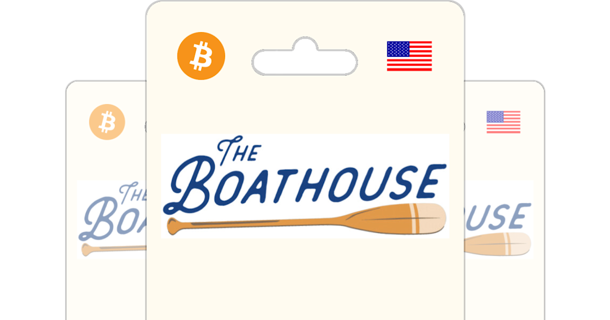 Buy The Boathouse Gift Card with Bitcoin, ETH or Crypto - Bitrefill