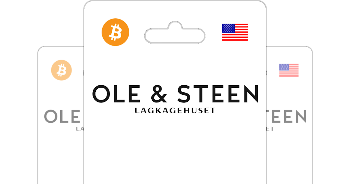 ビットコイン、ETH、USDTまたは仮想通貨でOle & Steen ギフトカードを購入する - Bitrefill