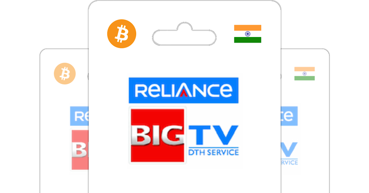 DTH Reliance BIG TV Prepaid Top Up with Bitcoin, ETH or Crypto - Bitrefill