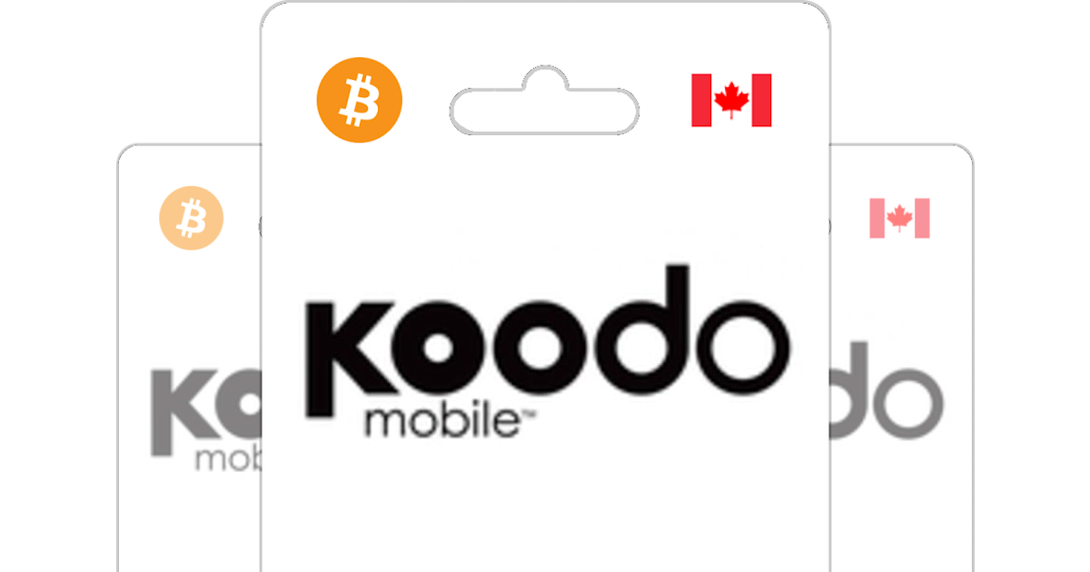 Koodo Mobile PIN Prepaid Top Up with Bitcoin, ETH or Crypto - Bitrefill