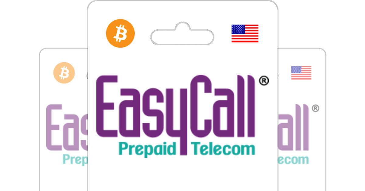 Easycall PINLESS Prepaid Top Up with Bitcoin, ETH or Crypto - Bitrefill