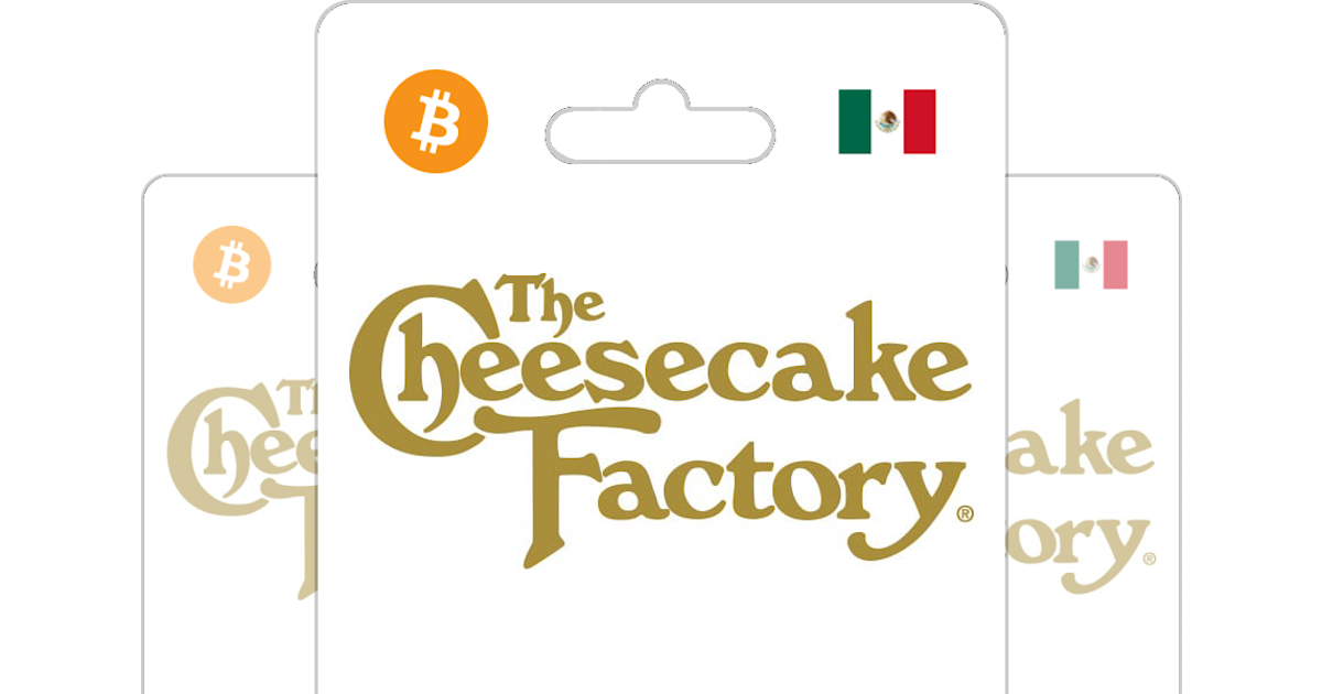 Compra Tarjeta Regalo The Cheesecake Factory con Bitcoin, ETH o cripto ...