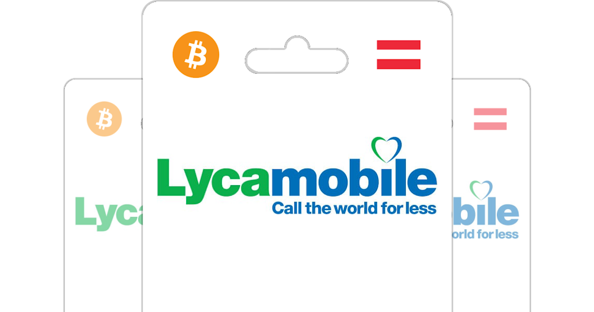 Lyca PIN Prepaid-Aufladung mit Bitcoin, ETH oder Krypto - Bitrefill