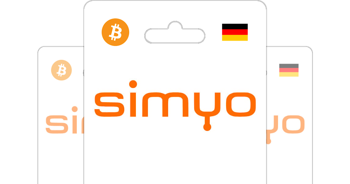 Recharge Simyo pin in Germany Online: Top-Up from €15 - Bitrefill