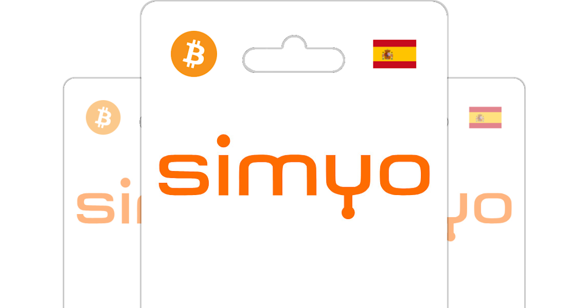Recargar Simyo en Spain En línea: Recarga desde €5 to €50 - Bitrefill