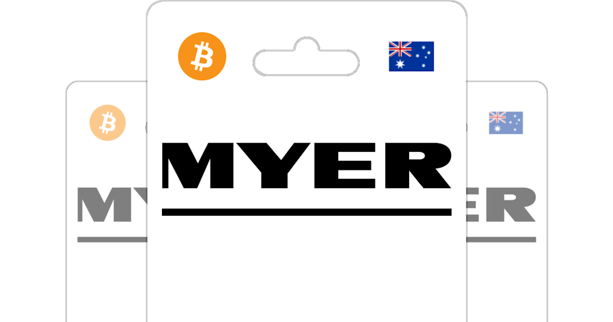 Buy Myer Gift Card with Bitcoin, ETH, USDT or Crypto - Bitrefill