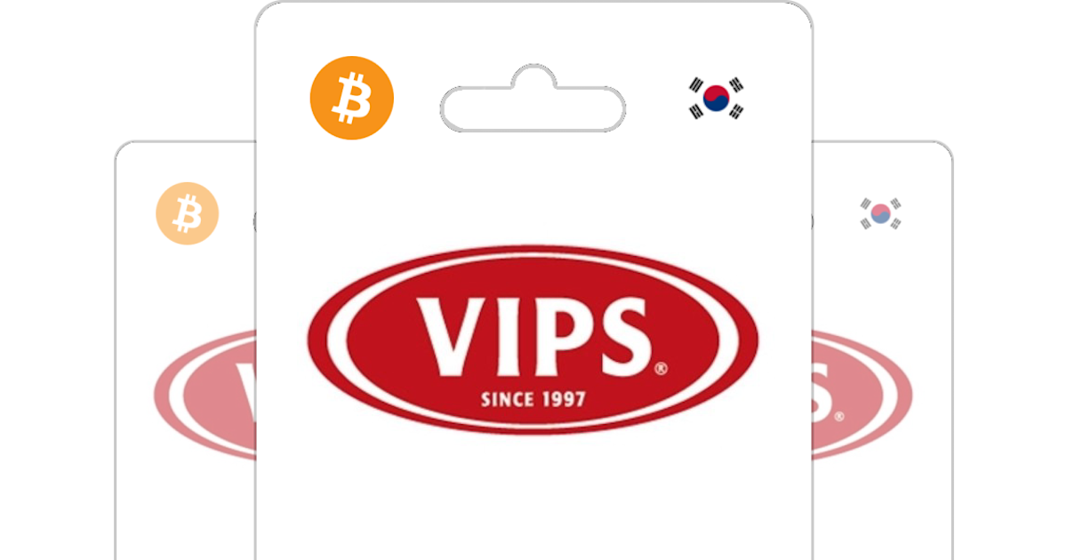Buy VIPS 기프트 카드 with Bitcoin, ETH, USDT or Crypto - Bitrefill