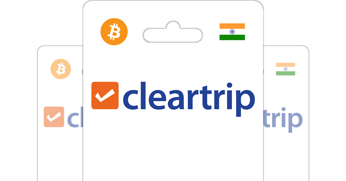 Buy Cleartrip Gift Card with Bitcoin, ETH, USDT or Crypto - Bitrefill