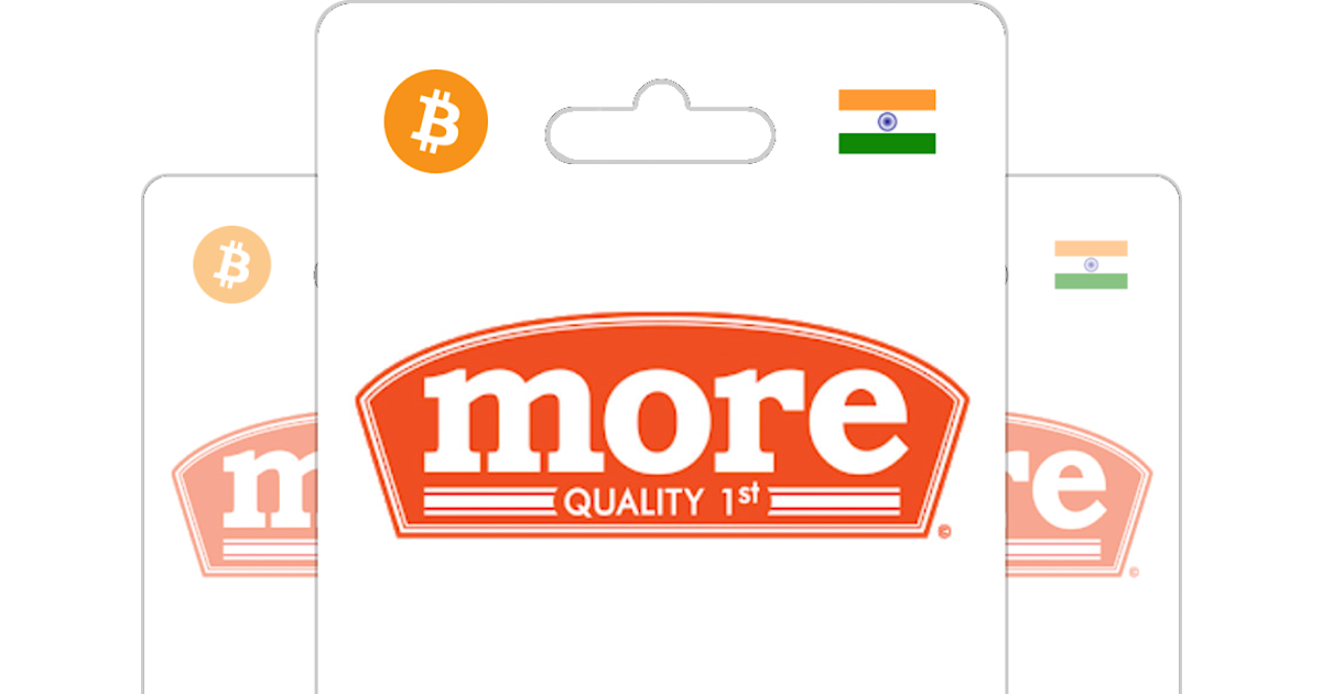 Buy More Gift Card with Bitcoin, ETH, USDT or Crypto - Bitrefill