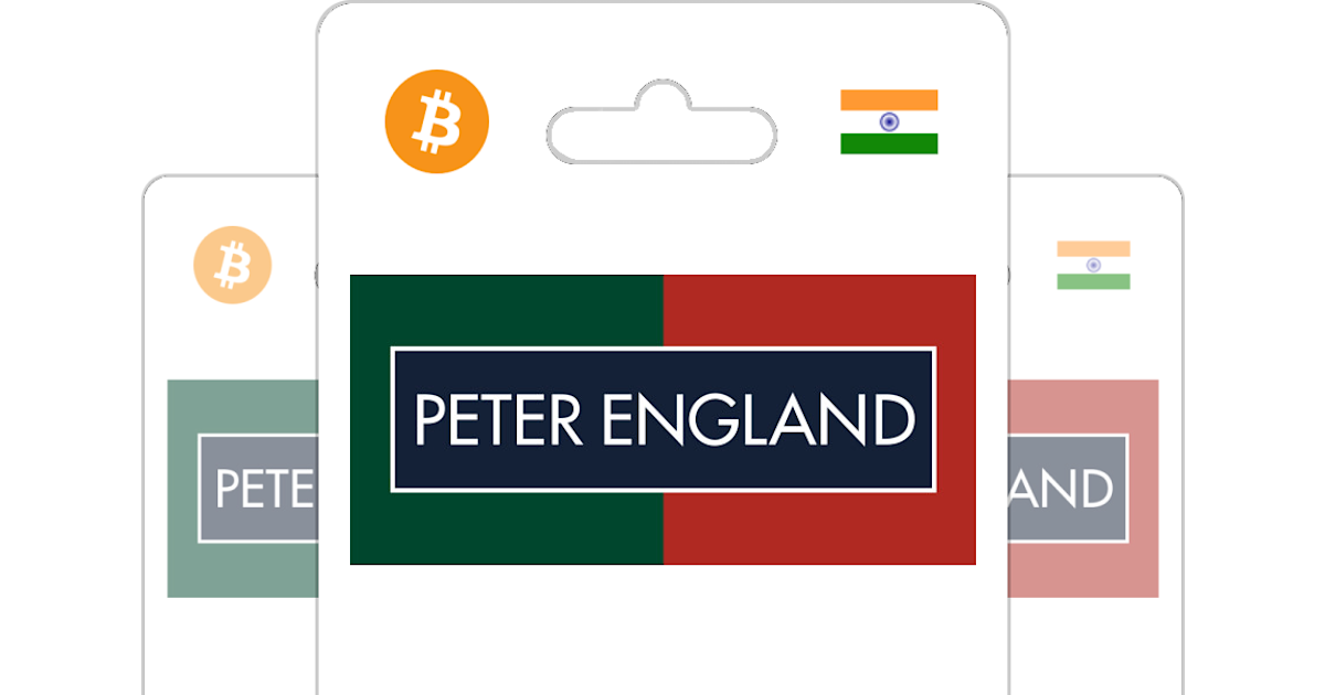 Buy Peter England Gift Card with Bitcoin, ETH or Crypto - Bitrefill