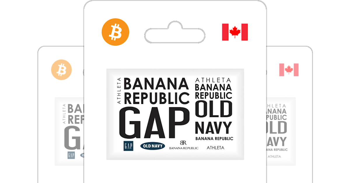 Buy Gap Options Multi-Brand Gift Card with Bitcoin, ETH or Crypto ...