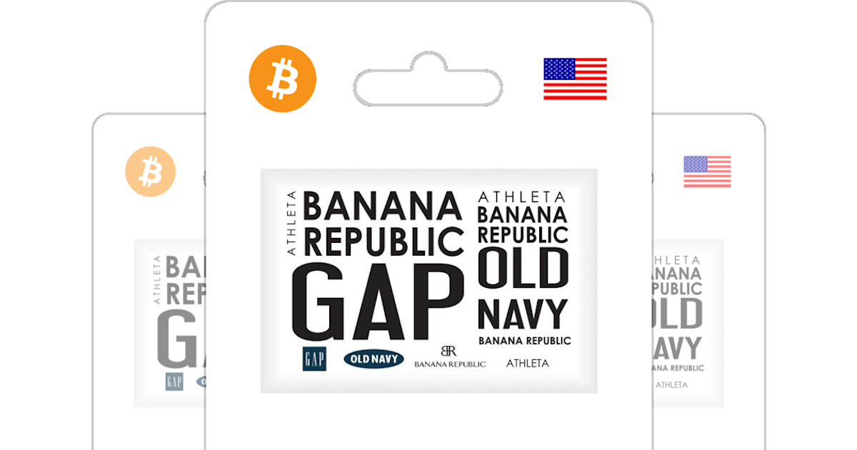 Buy Gap Options Multi-Brand Gift Card with Bitcoin, ETH or Crypto ...