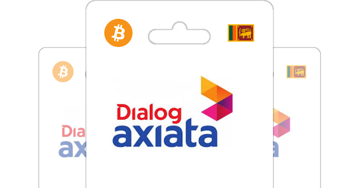 Dialog Axiata Sri Lanka Data Prepaid Top Up with Bitcoin, ETH or Crypto ...