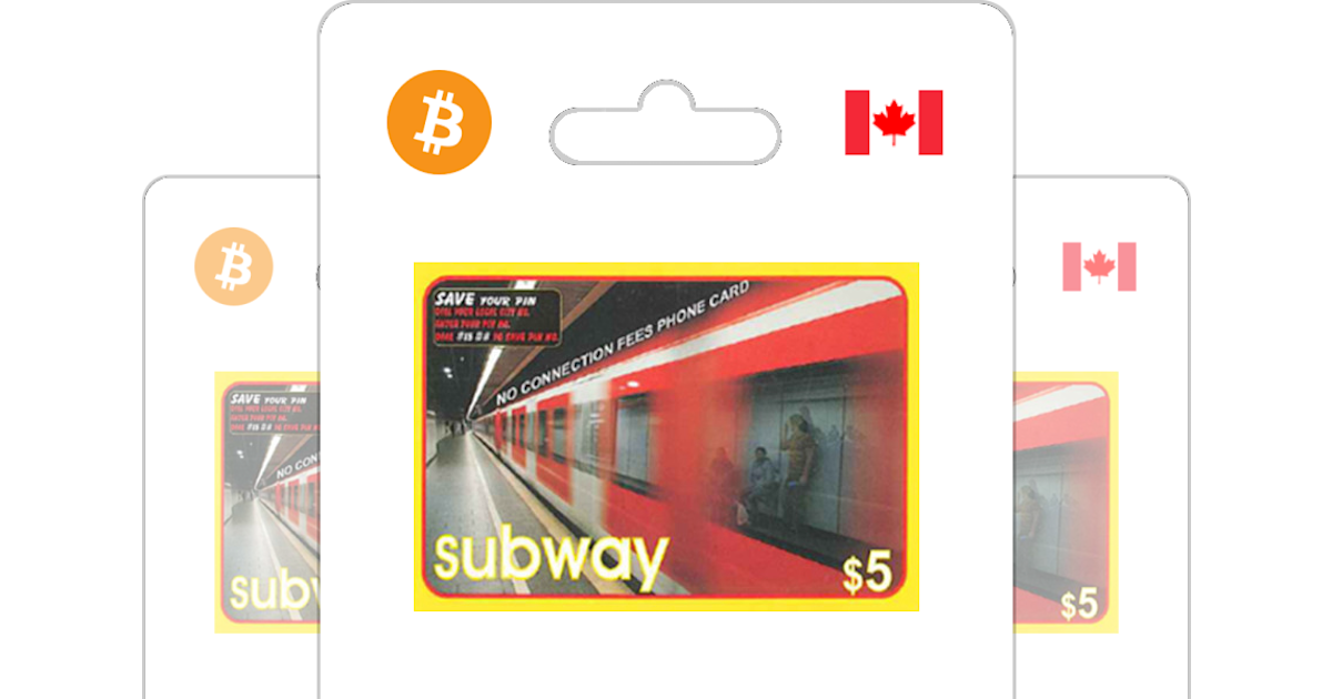 Subway PIN Prepaid Top Up with Bitcoin, ETH or Crypto - Bitrefill