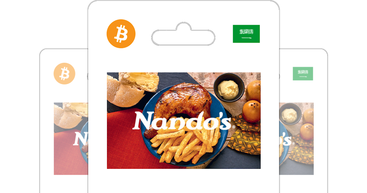Buy Nando's Gift Card with Bitcoin, ETH, USDT or Crypto - Bitrefill