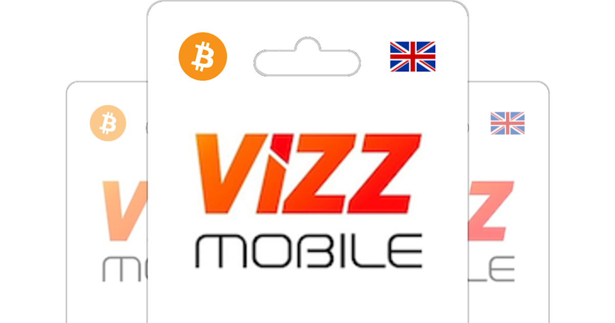 Vizz Mobile PIN Prepaid Top Up with Bitcoin, ETH or Crypto - Bitrefill