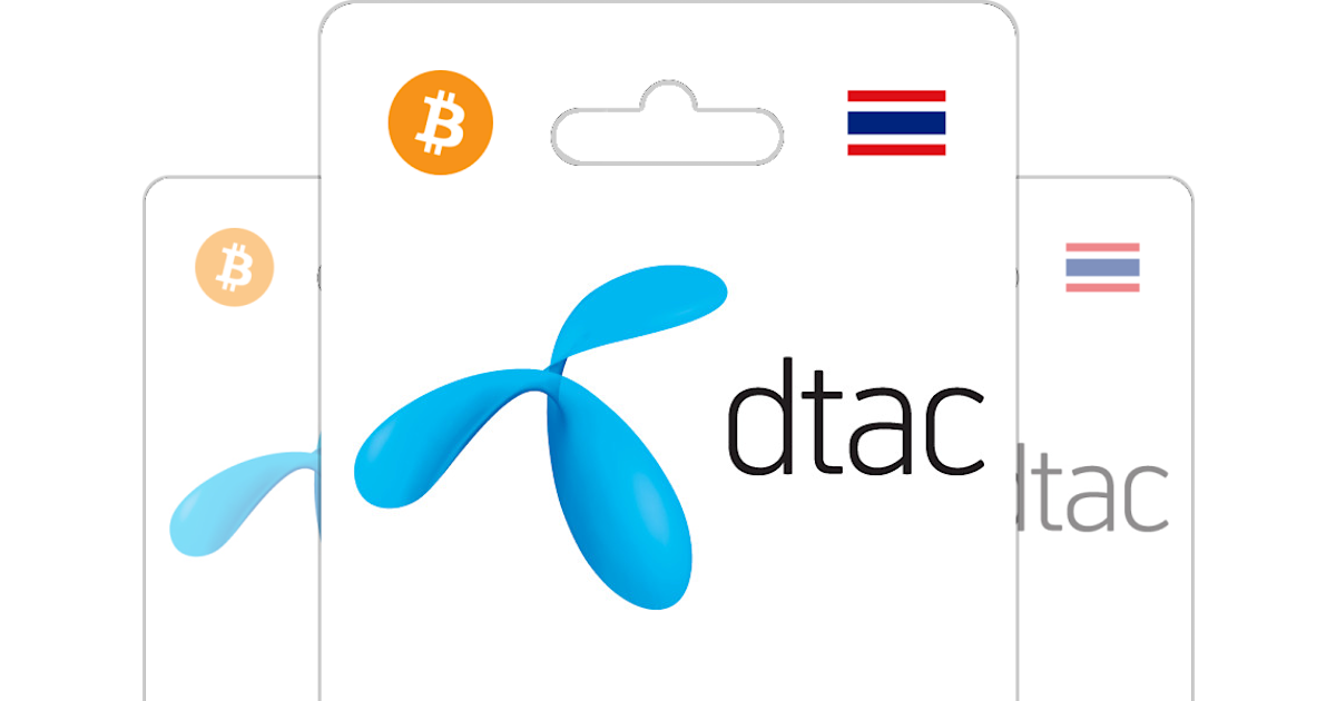 DTAC Prepaid Top Up with Bitcoin, ETH or Crypto - Bitrefill