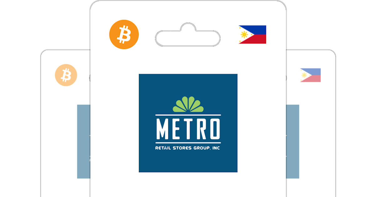 Buy Metro Department Store Gift Card with Bitcoin, ETH or Crypto ...