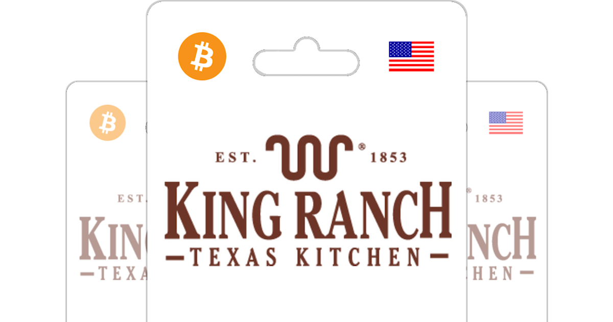 Buy King Ranch Texas Kitchen US Gift Card with Bitcoin, ETH or Crypto ...