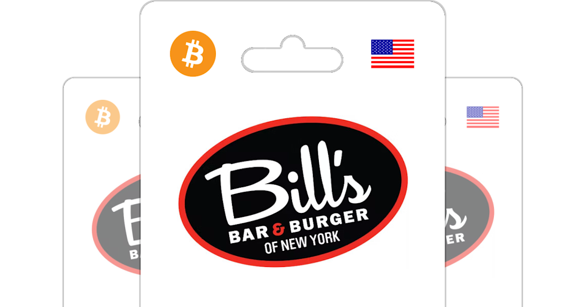 Kaufe Bill's Bar & Burger US Geschenkkarte mit Bitcoin, ETH oder Krypto ...