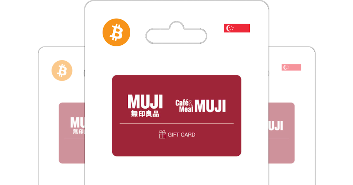 Buy Muji SG Gift Card with Bitcoin, ETH, USDT or Crypto - Bitrefill