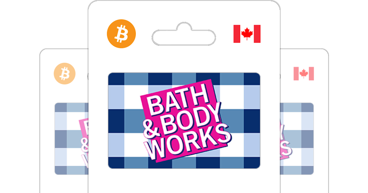 Buy Bath & Body Works Gift Card with Bitcoin, ETH or Crypto - Bitrefill