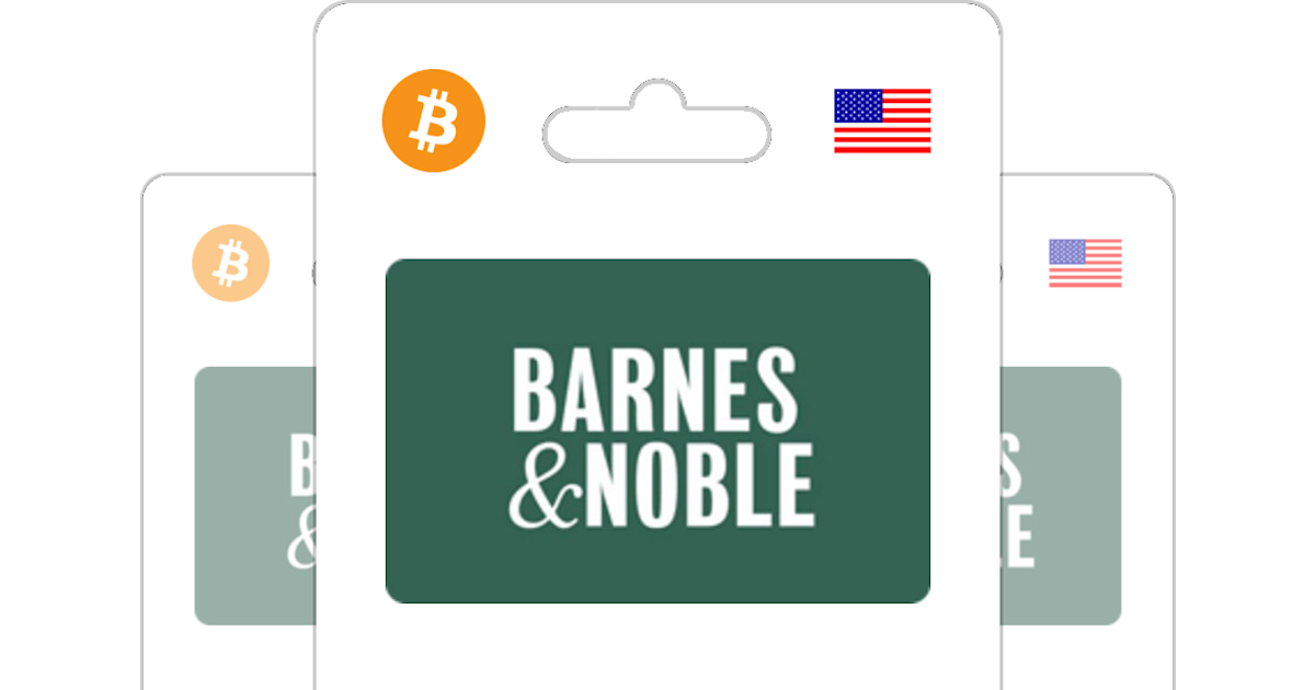 Buy Barnes & Noble Gift Card with Bitcoin, ETH or Crypto - Bitrefill
