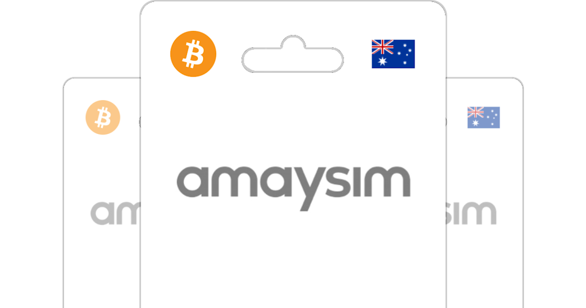 Amaysim Prepaid Prepaid Top Up with Bitcoin, ETH or Crypto - Bitrefill