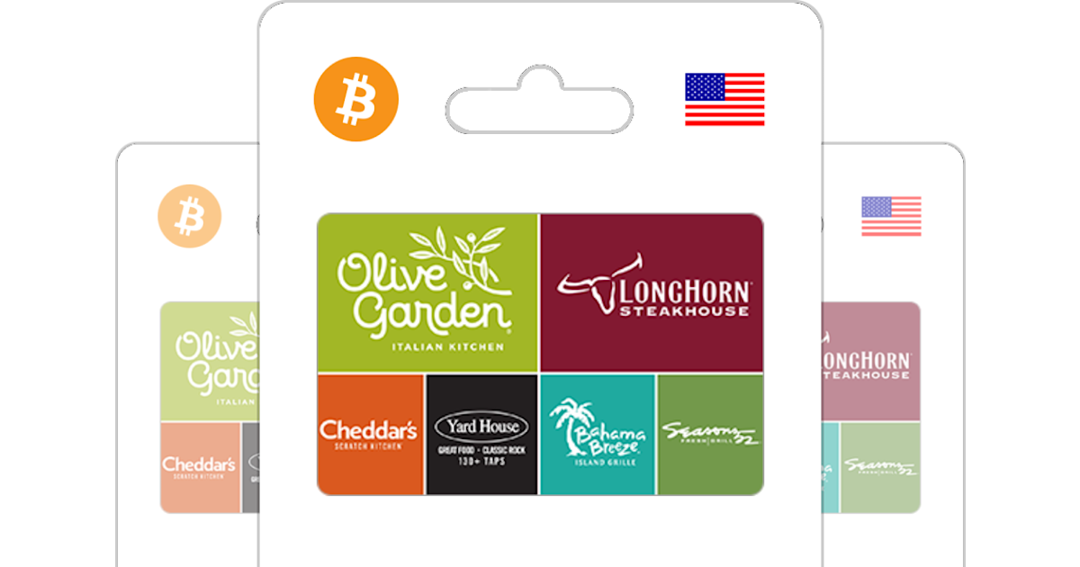 Buy Darden Restaurants Gift Card with Bitcoin, ETH or Crypto - Bitrefill