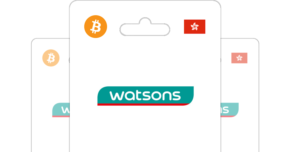Buy Watsons HK Gift Card with Bitcoin, ETH, USDT or Crypto - Bitrefill