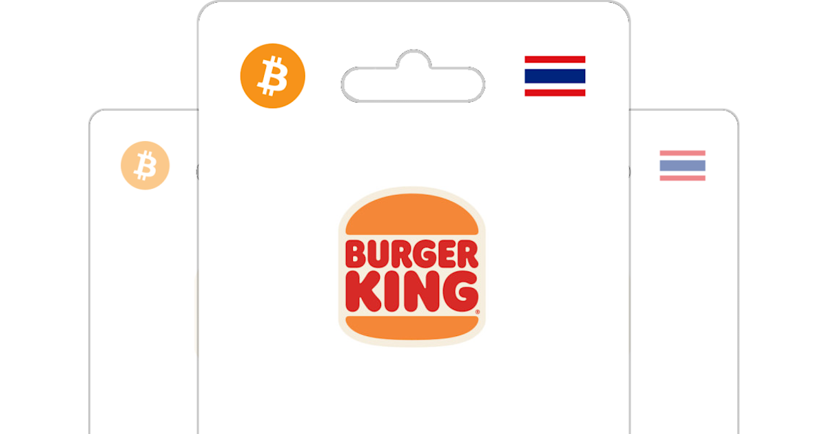 Buy Burger King Gift Card with Bitcoin, ETH, USDT or Crypto - Bitrefill