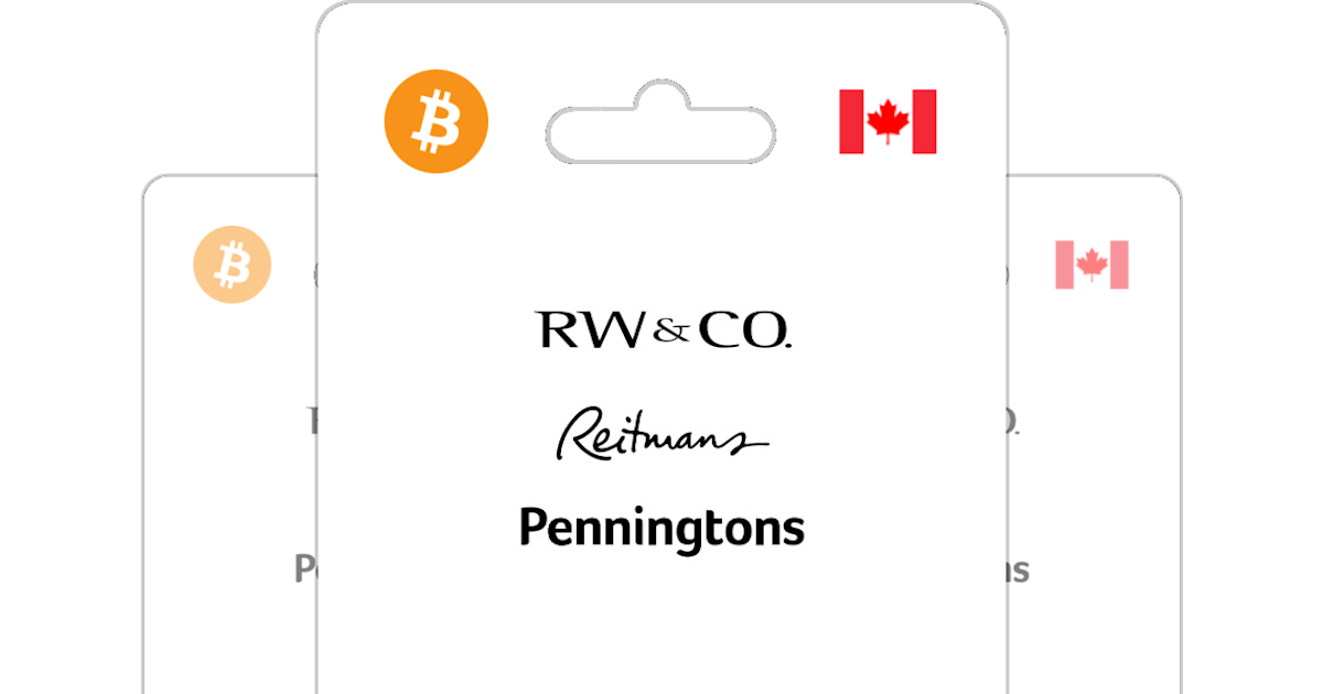 Buy RW&CO, Reitmans and Penningtons Gift Card with Bitcoin, ETH or ...