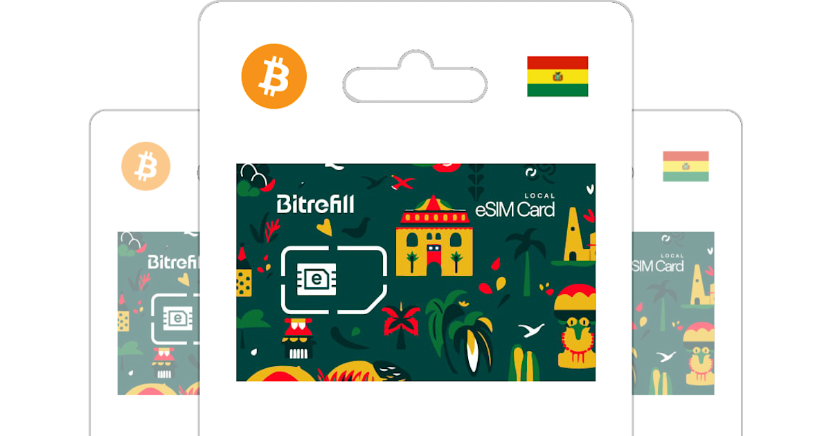 Buy Bolivia eSIM with Bitcoin, ETH or Crypto - Bitrefill