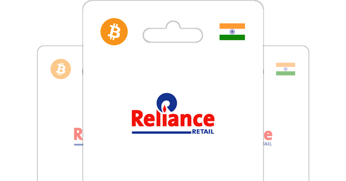 Buy Reliance Retail Gift Card with Bitcoin, ETH or Crypto - Bitrefill
